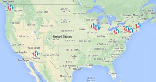 Locations Map | Houghton